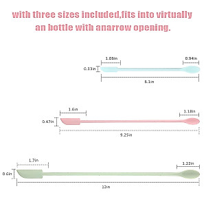 Small Silicone Spatulas - Makeup reusable beauty spatula - Mini rubber tiny nonstick cookware for cosmetics, spoonula,Jar bottles,food scraper, milk, coffee, Home kitchen cooking utensils set - 6 Pack