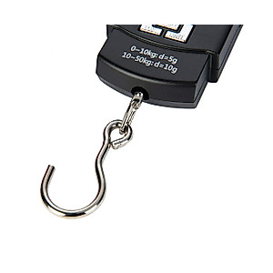 Hyindoor Portable Luggage Scale 50kg/110lb Electronic Digital Suitcase Weight Scale Travel Bag Hanging Weighing Scale