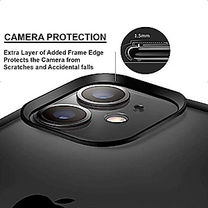 ZILLKO Compatible with iPhone 11 Case - Military Grade Drop Protection - Shockproof Phone Armor - Scratch Resistant - Lightweight - Slim Protective - Hybrid Case Designed for iPhone 11 6.1" - Black