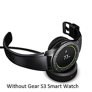 Genuine Samsung Qi Wireless Charging Dock Cradle Charger For Gear S3 Classic,Frontier SM-R760 with 3FT Micro USB & Stylus (New)
