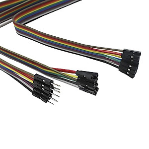 KeeYees 5pcs 1 Channel 5V Relay Module Board Shield KY-019 LED Indicator for Arduino + 3pcs 20CM 10Pin Female Male Jumper Wires