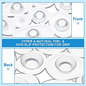 12 Counts Pebble Bath Treads Bathtub Non Slip Stickers Pebble Bath Mat Non Slip Bath Tub and Shower Mat with Suction Cups, Machine Washable (Transparent)