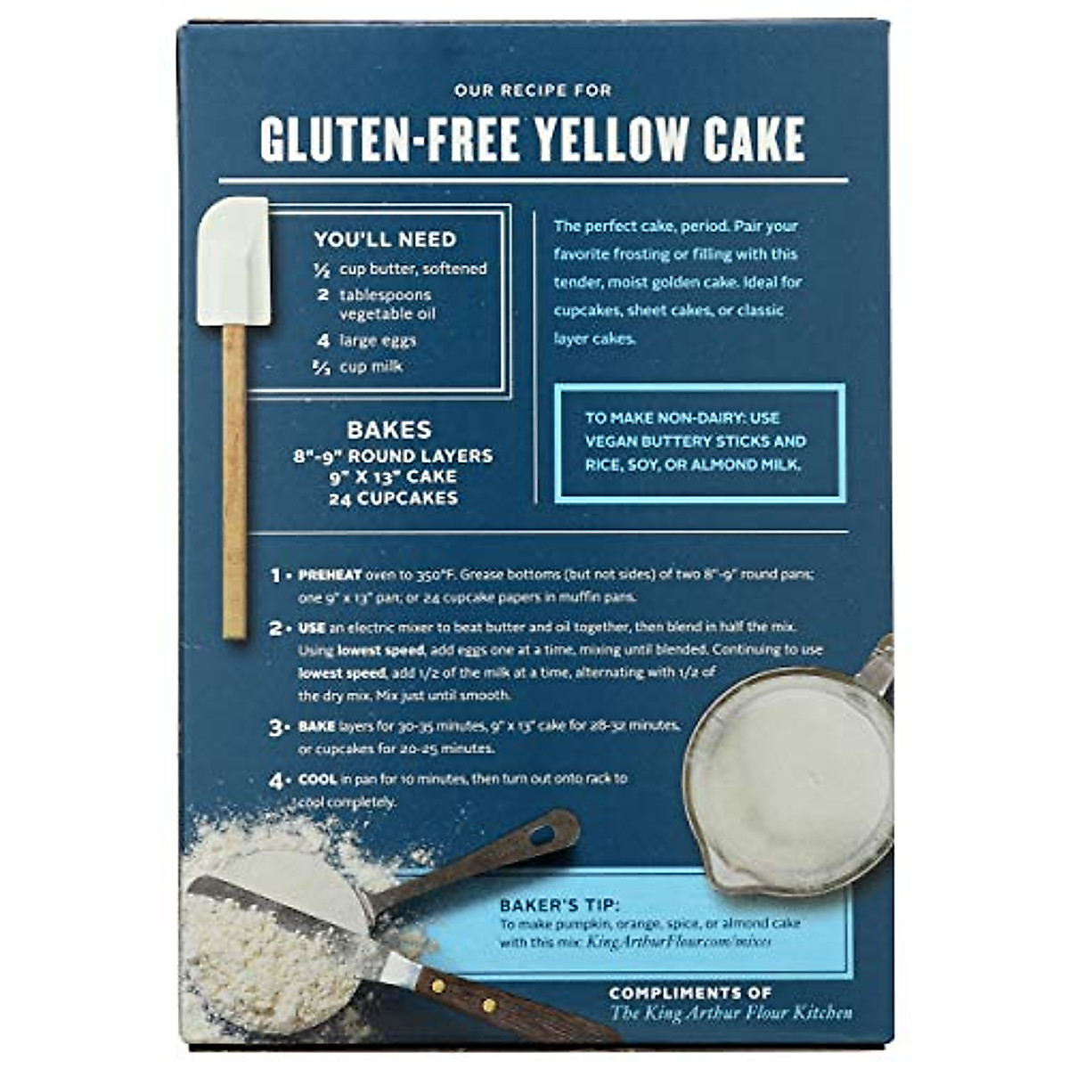 King Arthur, Mix Cake Yellow Gluten Free, 22 Ounce