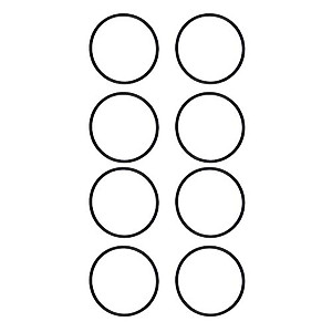 (8-Pack) Salt Cell O-Ring Compatible with Hayward GLX-Cell-Union Buna-N for Turbo Cell Salt Chlorination Cell Union - Aftermarket T-Cell Union O-Rings