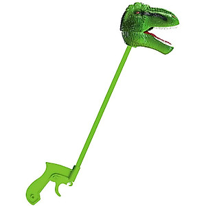 Safari Ltd. Green T-Rex Snapper - 18" Dinosaur Grabber Toy for Boys, Girls, and Kids Age 3+