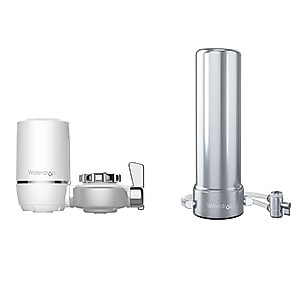 Waterdrop WD-FC-01 NSF Certified 320-Gallon Longer Filter Life Water Faucet Filter & Waterdrop 5-Stage Stainless Steel Countertop Filter System