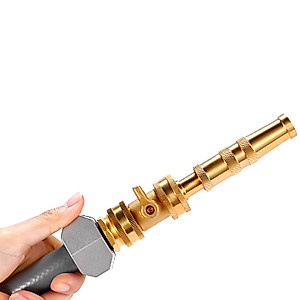 Sanpaint Water Hose Shut Off Valve, Heavy Duty 3/4 Inch Solid Brass Garden Hose Connector