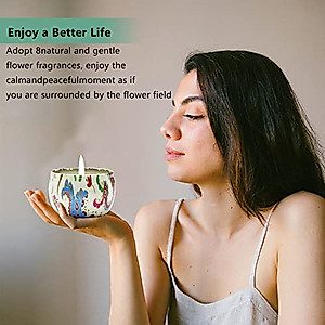 Christmas Gifts, Candles for Home Scented, Scented Candles Gift for Women, Soy Wax 2.5oz Aromatherapy Candle with Essential Oil, Stress Relief Gifts on Birthday or Mother's Day, Gift Boxed Pack 12