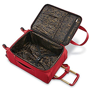 American Tourister Belle Voyage Softside Luggage with Spinner Wheels, Red, Carry-On 21-Inch