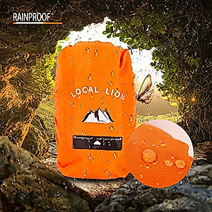 LOCALLION 20L Hiking Backpack Water Resistant Sports Backpack High-Capacity Travel Pack Big Wateproof Bag for Outdoor Camping (Orange)