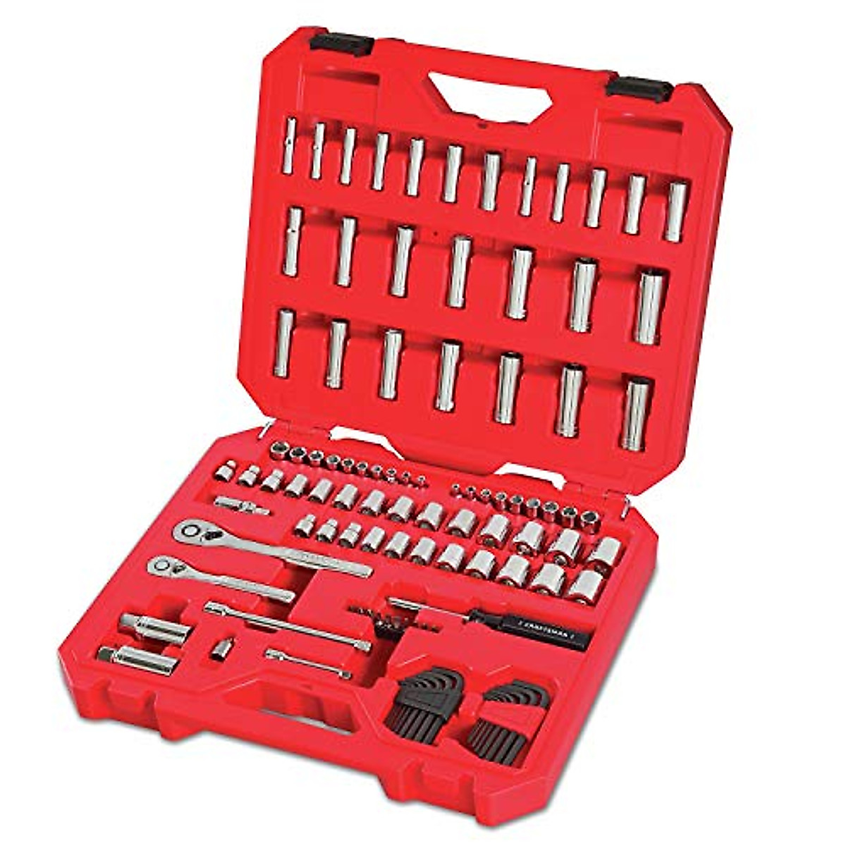 CRAFTSMAN Socket Set, 1/4-Inch & 3/8-Inch Drive, Standard and Metric, 105 Pieces (CMMT12023)