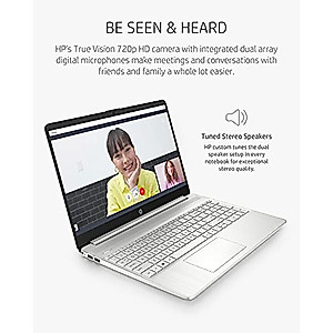 HP 15 Laptop, AMD Ryzen 3 Processor, 8 GB RAM, 256 GB SSD, 15.6” Full HD Windows 10 Home in S Mode, Lightweight Computer With Webcam and Dual Mics, Work, Study, & Gaming (15-ef1050nr, 2021)