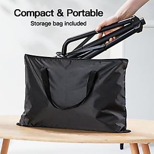 Amada Projector Stand with Wheels, Height Adjustable Rolling Stand with Mouse Tray, Bag Included - Ideal for Laptop, Projector, DJ, Sheet Music - AMPS05