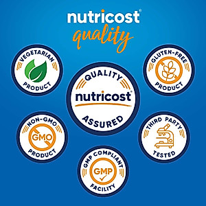 Nutricost N-Acetyl L-Cysteine (NAC) 600mg, 120 Vegetarian Capsules - Non-GMO, Gluten Free, Vegetarian Caps