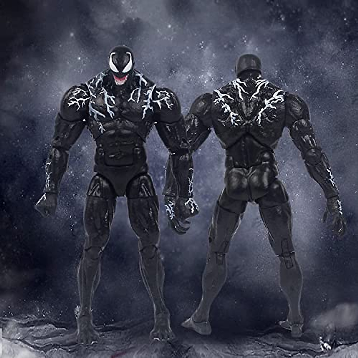 EROCK Venom Legends Series - Venom Action Figure, Venom Toys, Venom Figure, Venom Carnage Action Figure Toy, 7-inches PVC Anime Figure Movable Model Toys Gift for Chritsmas Newyear Birthday (Venom B)