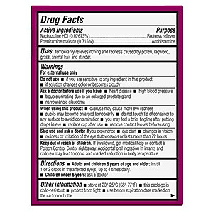 Allergy Eye Drops by Bausch & Lomb, for Itch & Redness Relief, 15 mL (Pack of 2), Packaging May Vary