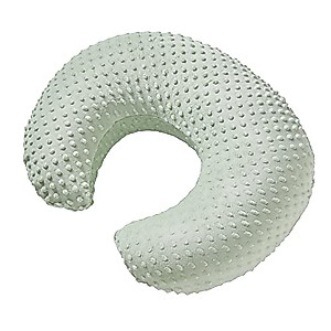 Baby Nursing Pillow and Body Positioner with Premium Slipcover for Breastfeeding for Baby Boys and Girls, Feeding Pillow with Breathable Comfortable Pillowcase (Green)