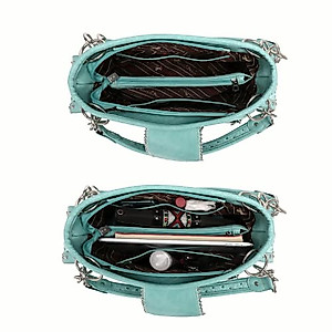 Montana West Buckle Collection Concealed Carry Purses Satchel Bag Western Purses for Women MW1088G-8085TQ