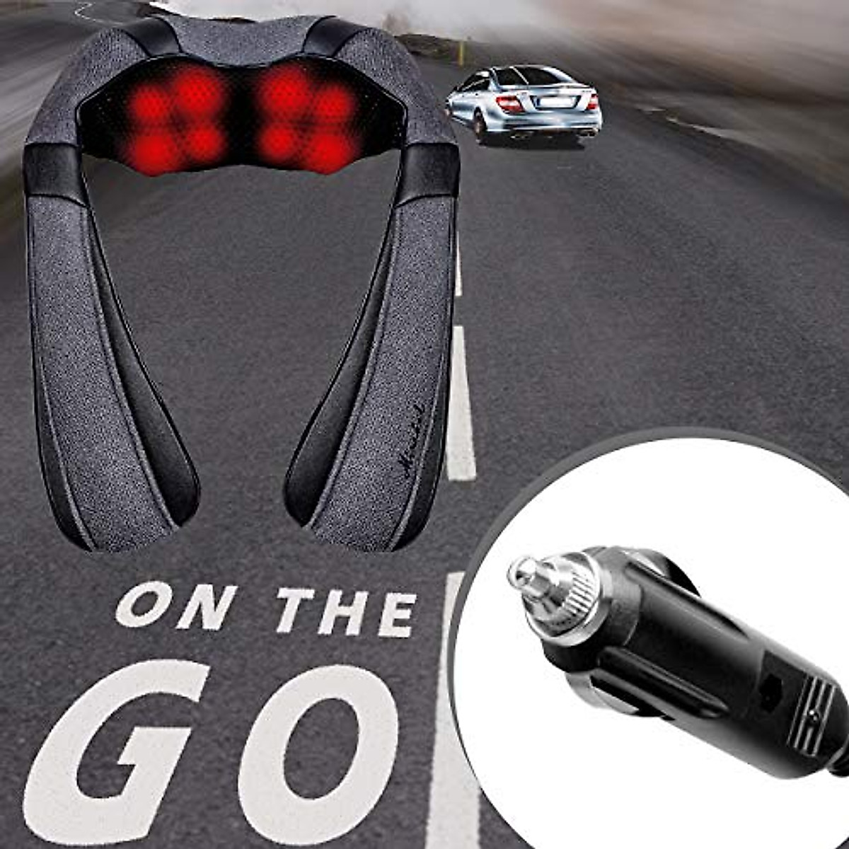 Back Massager, Shiatsu Back Neck Massager with Heat, Electric Shoulder Massager, Kneading Massage Pillow for Neck, Back, Shoulder, Muscle Pain Relief, Get Well Soon Presents - Christmas Gifts