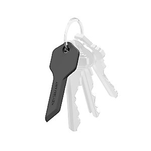 KeySmart Safe Box Cutter - Key-Shaped Safe Package Opener for Everyday Carry, with Finger Protection Fits Perfectly on Keychain or Inside a KeySmart (Black)