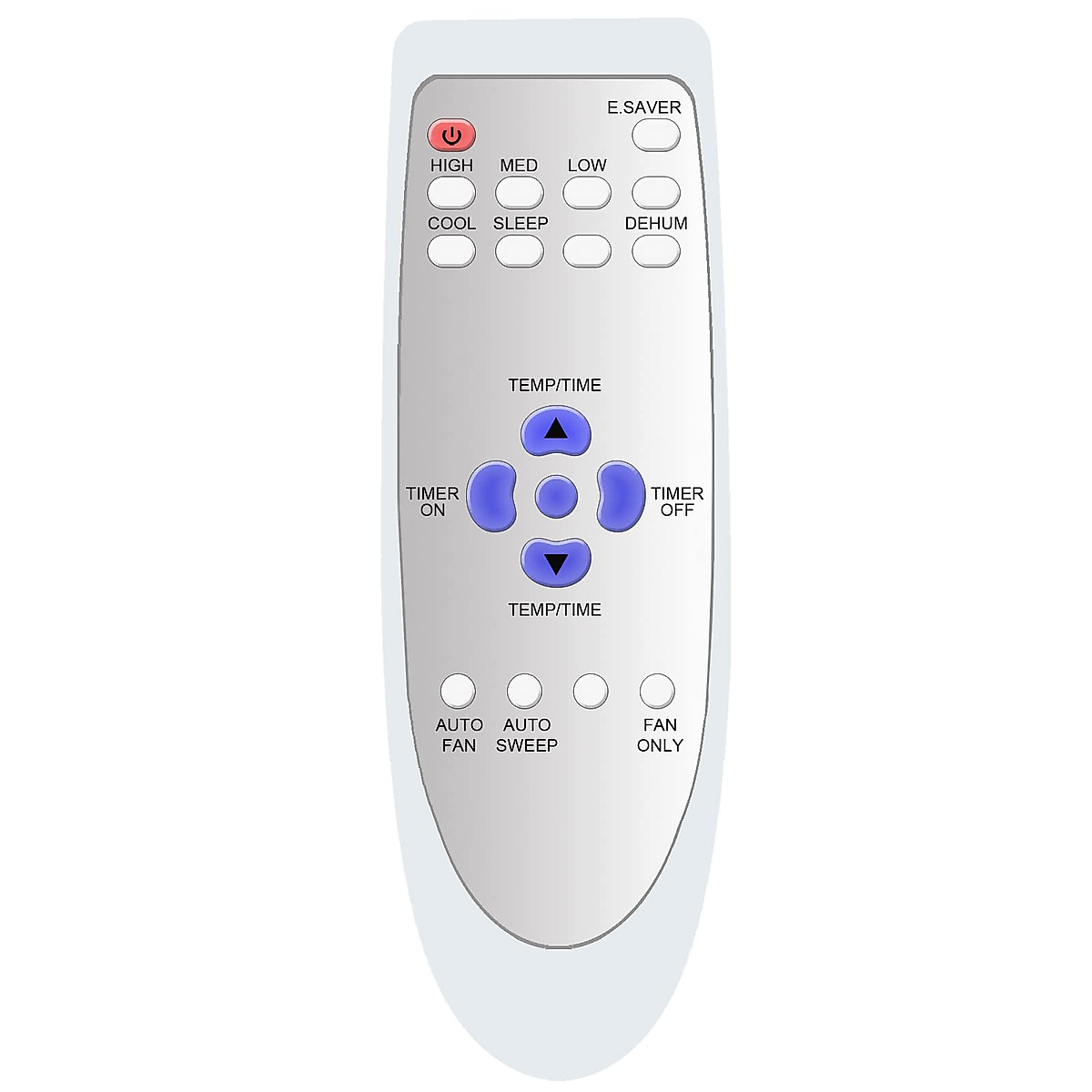Replacement for Haier Amana Comfort aire Air Conditioner Remote Control AAC061STA AAC081STA AAC101STA AAC121STA AAC182STA VD0805 XV6857 XV4156 AC053E AC053R AC063R AC063E AC083E AC083R AC103E AC103R