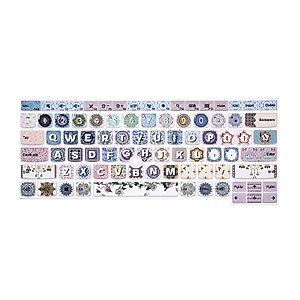 WYGCH Silicone Keyboard Cover for Lenovo IdeaPad ThinkPad E430,E430C,E435,E330,E335,E445,E435,S430,L330,T430U Protector Skin-Bohemian Style