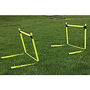 Pro Adjustable Hurdles with Scale, Lightweight Track & Field Workout Trainer Kit, Athletic Soccer & Football Training Equipment for Outdoor