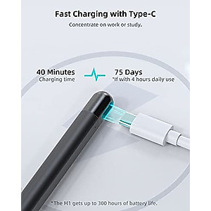 Metapen Stylus Pen M1 for Microsoft Surface (75-Day Battery Life,Smooth Writing),Work for Surface Pro X/9/8/7/6/5/4/3,Surface Go 3/Book 3/Laptop 4/Studio 2,ASUS VivoBook Flip 14 for Students&Doers