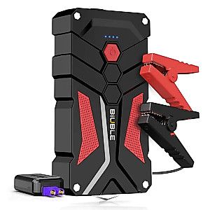 BIUBLE Jump Starter Car Jump Starter Auto Battery Booster Pack 3000A Peak 12V with USB Quick Charge 3.0,Lithium Jump Box with LED Light(Up to 7.0L Gas or 5.5L Diesel Engine)
