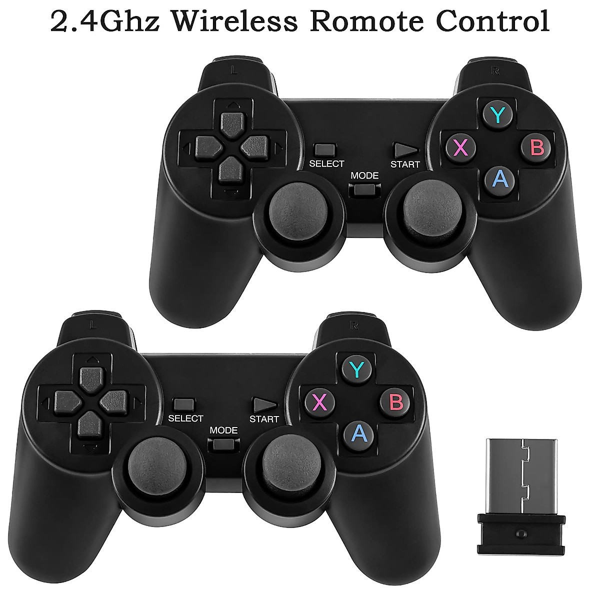 Retro Game Console, HD Classic Games Console Built in 5000 Game in TF Card, 9 Emulator Console, HDMI Output TV Video Game Console, 4K Console with Dual 2.4G Wireless Controllers - 32G (32G)