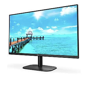 AOC 27B2H 27" Full HD IPS Monitor, 3-Sided Frameless & Ultra Slim Design, HDMI and VGA inputs, Lowblue Mode, VESA compatible,Black (Renewed)