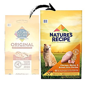 Nature′s Recipe Chicken, Barley & Brown Rice Recipe Dry Dog Food, 24 lb. Bag