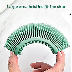 Silicone Body Scrubber Body Brush Scalp Brush Bath and Shampoo Brush Massager Shower Sponge Soft Silicone Loofah for Sensitive Skin, Lathers Well