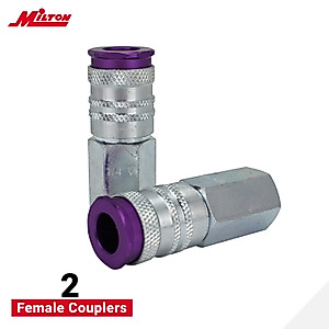 Milton S-314VKIT Kit, 14pc Hi-Flo V style 1/4", Purple