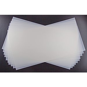 7mil Blank Mylar Sheets for Stencil,10PCS 12X24 inch Milky Translucent PET Blank Stencils Sheets, Template Material for Cutting Machines, Laser Cutting, Food-Safe Craft Plastic