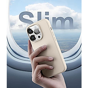 Cousper [5 in 1 Compatible with iPhone 14 Pro Max Case, with 2 Pack Screen Protector + 2 Pack Camera Lens Protector, Silicone Shock-Proof Phone Case [Anti-Scratch Microfiber Lining], White Stone