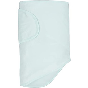 Miracle Blanket Baby Sleep Wearable Swaddle Wrap for Newborn Infant Boy or Girl 0-3 Months, Mint