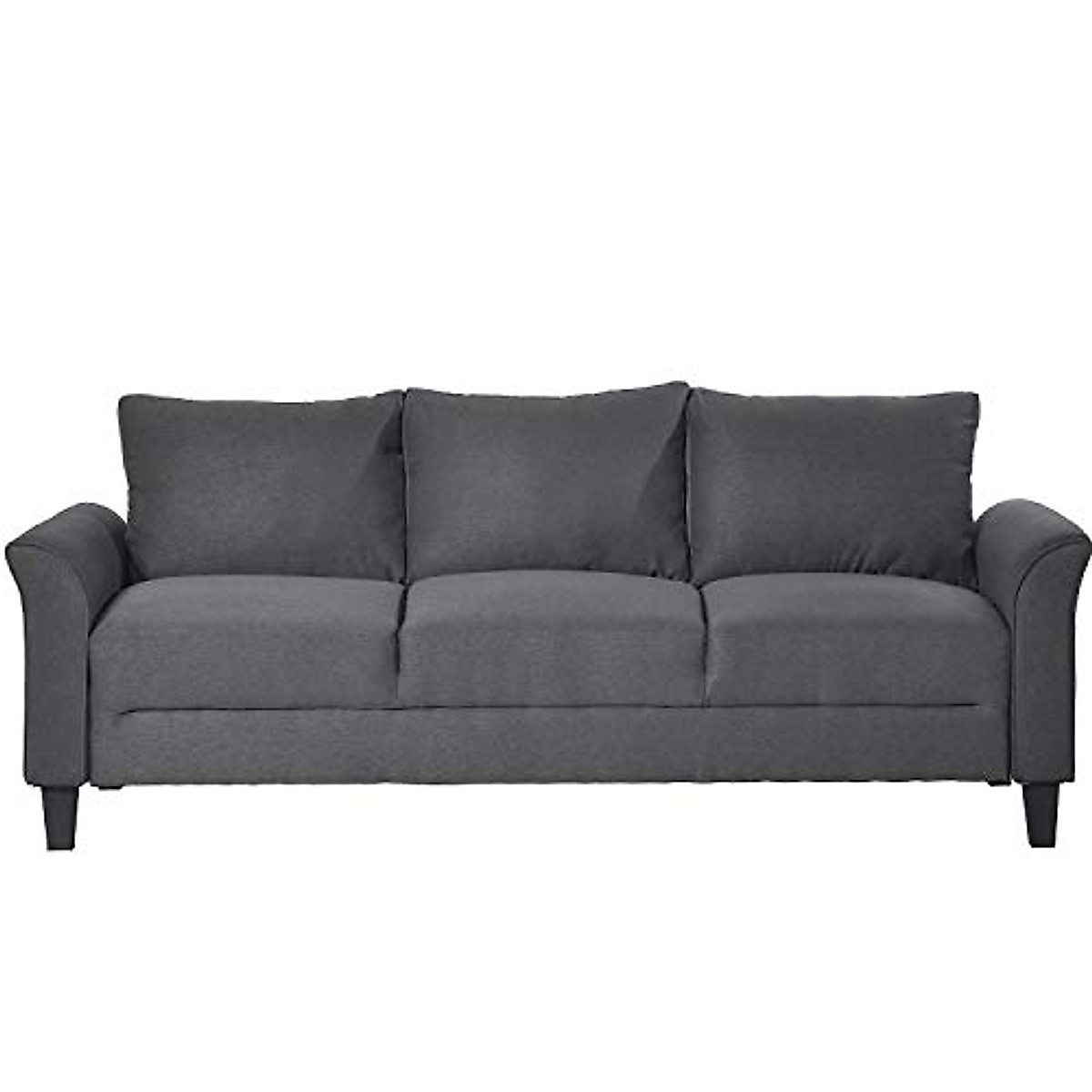 FANYE 3 Piece Living Room Sofa Sets Including 3-Seater Sofá, Loveseat & Sofachair, Modern Polyester Blend Tufted Upholstered Sectional Couch for Home Aprtment Office Studio Furniture(No Pillows)