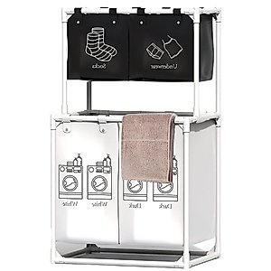 Generic Laundry Basket Organizer,Household Tall Laundry Bag, Laundry Bins for Cloth Compartment Organizing,Laundry Organization and Storage Baskets for Home, JI99U5VFPTMT5FJE