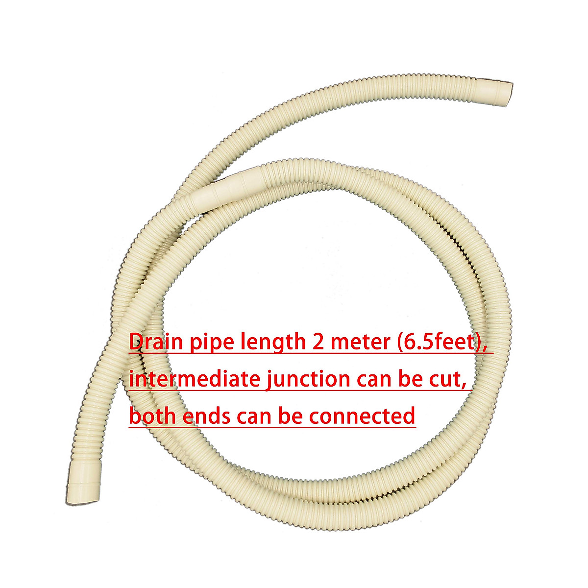 METER STAR 6.5ft(2 Meter) Long Double-Layer Thickened Air Conditioning Drains, Sewer Pipes,Outlet Pipe, Air Conditioning Drip Tubes Aging Resistance