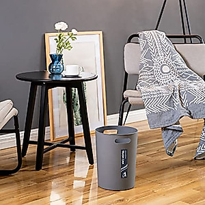 Amorettise 4 Pack Small Trash Can for Bathroom - 3 Gallon/12-Liter Wastebasket, Round Plastic Garbage Container Bin for Bedroom Office.