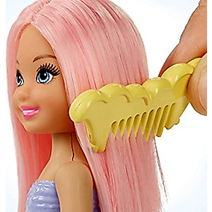 Barbie Dreamtopia Mermaid Playground Playset, with Chelsea Mermaid Doll, Merbear Friend Figure and Sand Castle Set with Swing, Slide, Pool and Tea Party, Gift for 3 to 7 Year Olds