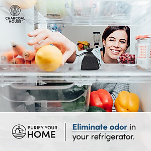 Pure Non Scents® Granular Coconut Shell Activated Charcoal - Non Toxic Odor Absorber & Eliminator for Home, Car, Shoes, Closet, Fridge, & More - Safe Deodorizer for Bad Odors - Unscented, 2lbs