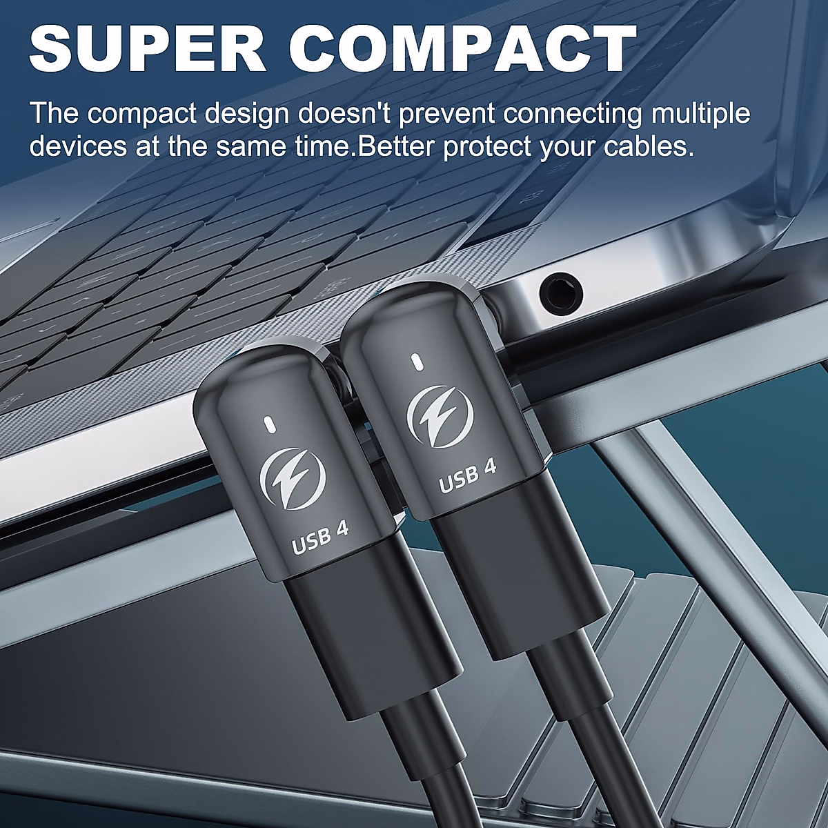 DuHeSin USB C Magnetic Adapter Right Angle, (1 Pack) 24 Pins with PD 140w USB4 40Gbps 8K 60Hz for Thunderbolt 3/4, MacBook Pro/Air, RoG Ally, Steam Deck, Swtich and More Type C Devices