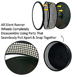 Silent Runner Pro Wheel (Black with Cage Attachment)