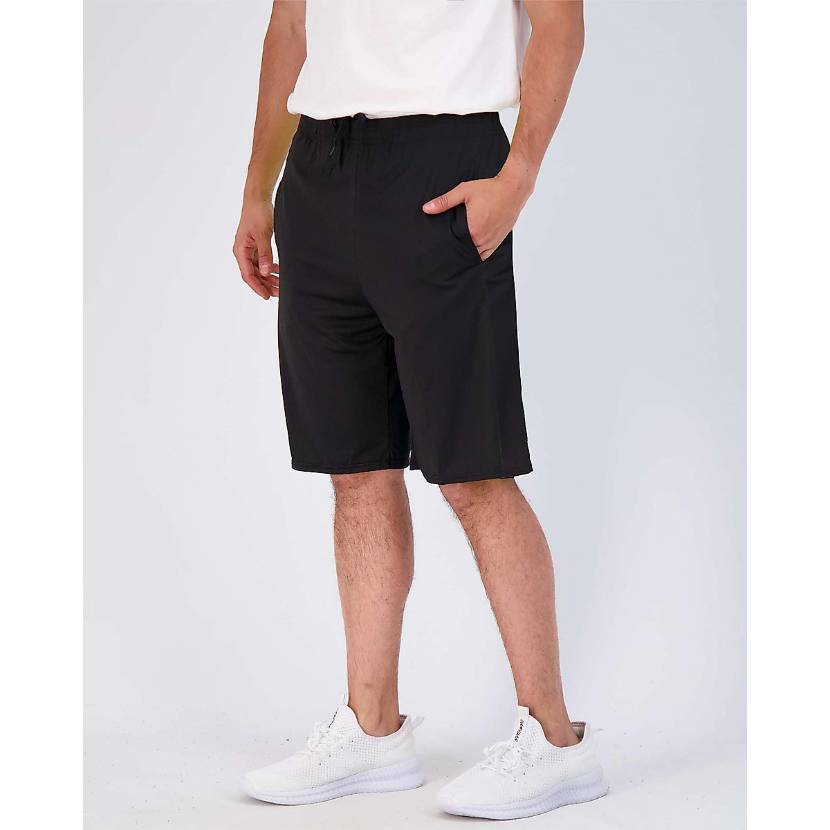 5 Pack Men’s Active Quick Dry Fit Short Pockets Athletic Running Gym Basketball Workout Activewear Sports Men, Set 9, XXL, Pack of 5