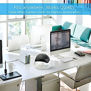 Sirena Twister Air Purifier (Black) - Water Filter Air Washer For Home and Office - Essential Oil Aroma Diffuser With LED Night light - Small Air Cleaner For Smoke and Pets