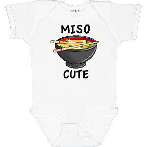 inktastic Miso Cute with Miso Soup Baby Bodysuit 6 Months 0020 White 29586