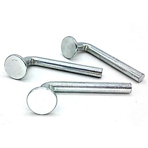 Pallet Rack Safety Bolt, Universal Drop Pin, Flat Top Hat Φ ¾″|0.750″(19.050mm), Width Φ 0.275″(7mm), Height 2.834″(72mm) High from Top to Bottom, Beam Locker, 1 Pack, 50 Pcs/Pack, FM7×72