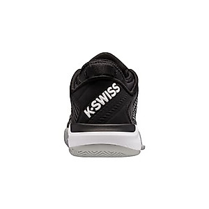 K-Swiss Women's Hypercourt Supreme Tennis Shoe, Black/White/Highrise, 7.5 M